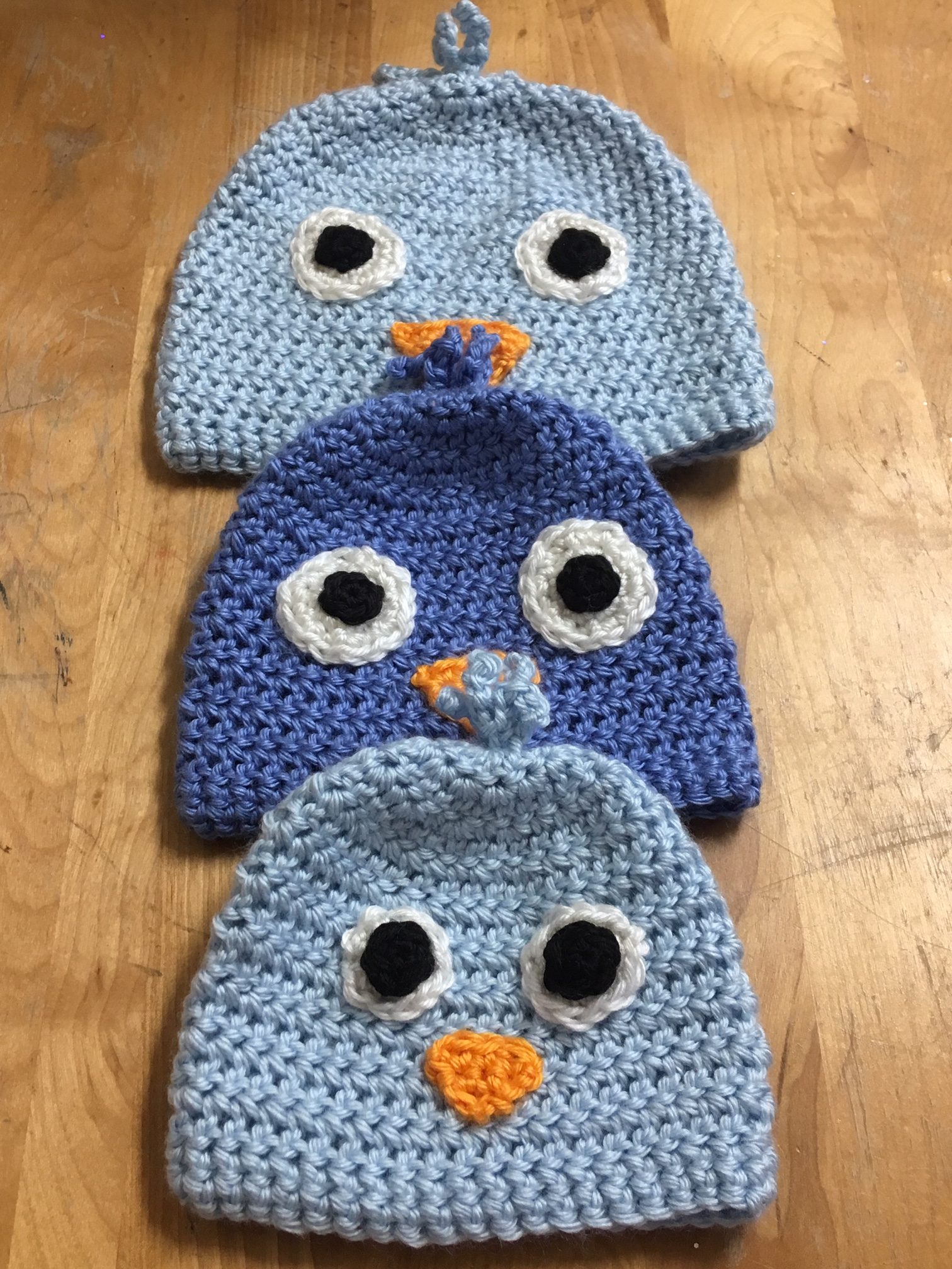 Crochet Blue Bird Hat - Mud Paper Scissors